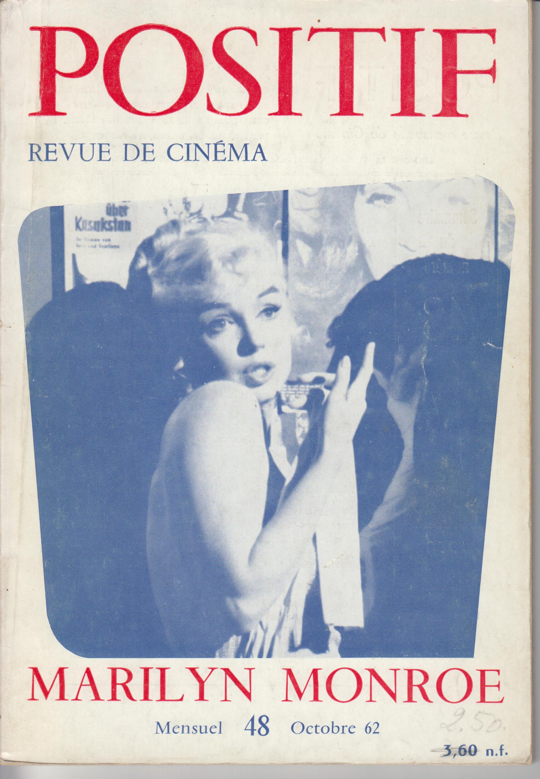 Cover Photo on Positif. Revue De Cinema 48 (October, 1962)